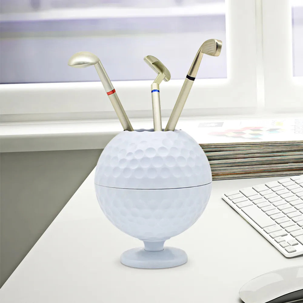 Golf Themed Pen Holder and Golf Club Pens – Top Golf Goodies